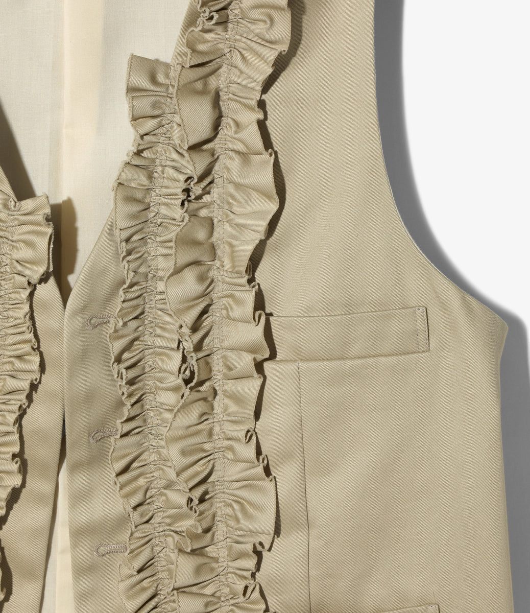 Frill Vest - Chino Cloth – NEPENTHES ONLINE STORE