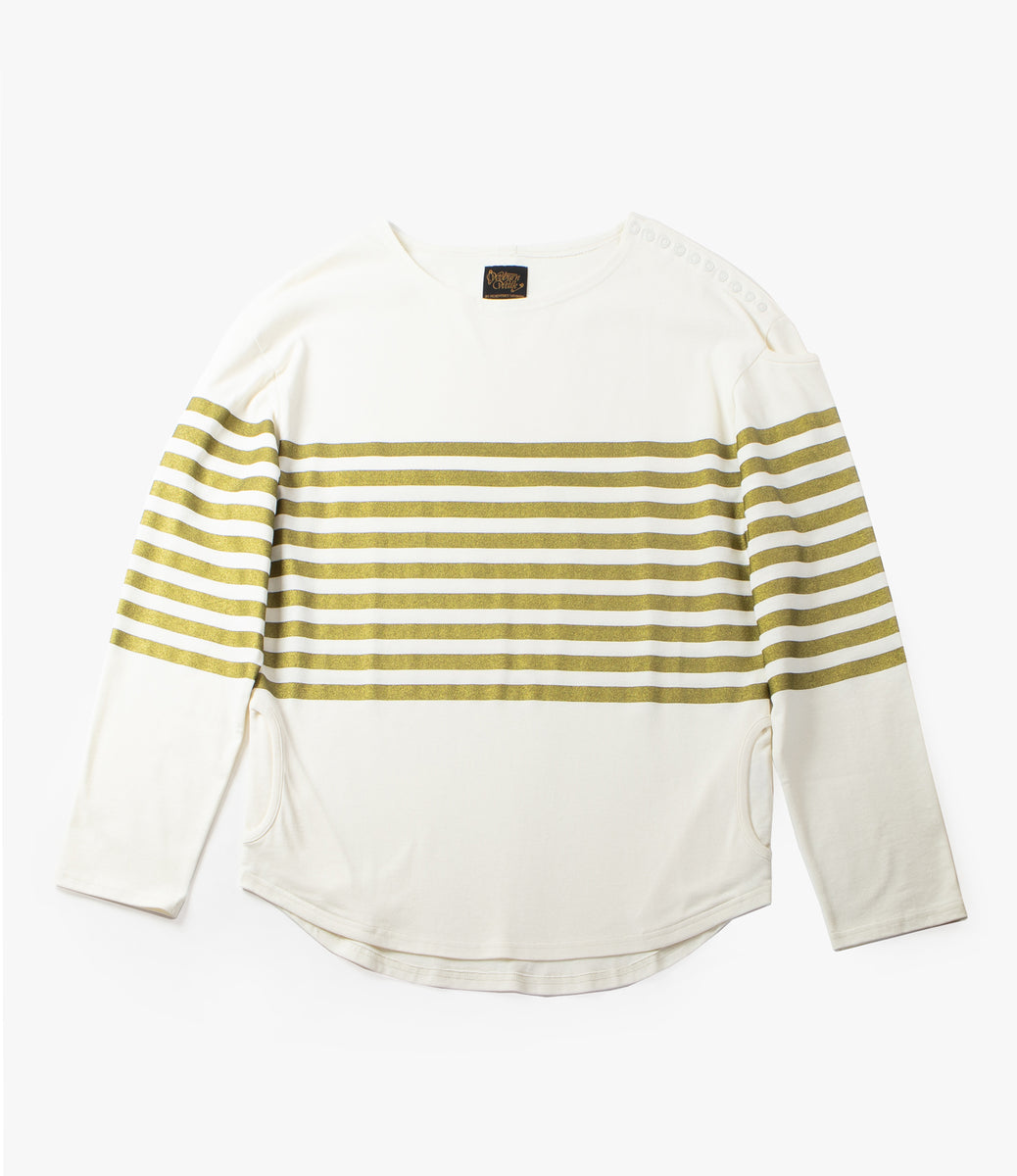 Fisher Boat Neck Shirt - Snap Shoulder / Metal Print – NEPENTHES ONLINE ...