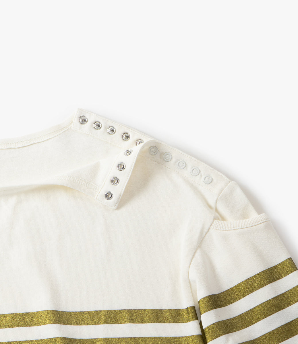 Fisher Boat Neck Shirt - Snap Shoulder / Metal Print – NEPENTHES ONLINE ...