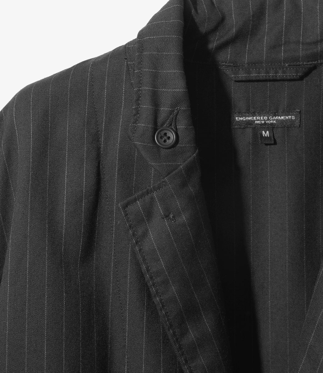 Loiter Jacket - Chalk Stripe Worsted Wool – NEPENTHES ONLINE STORE