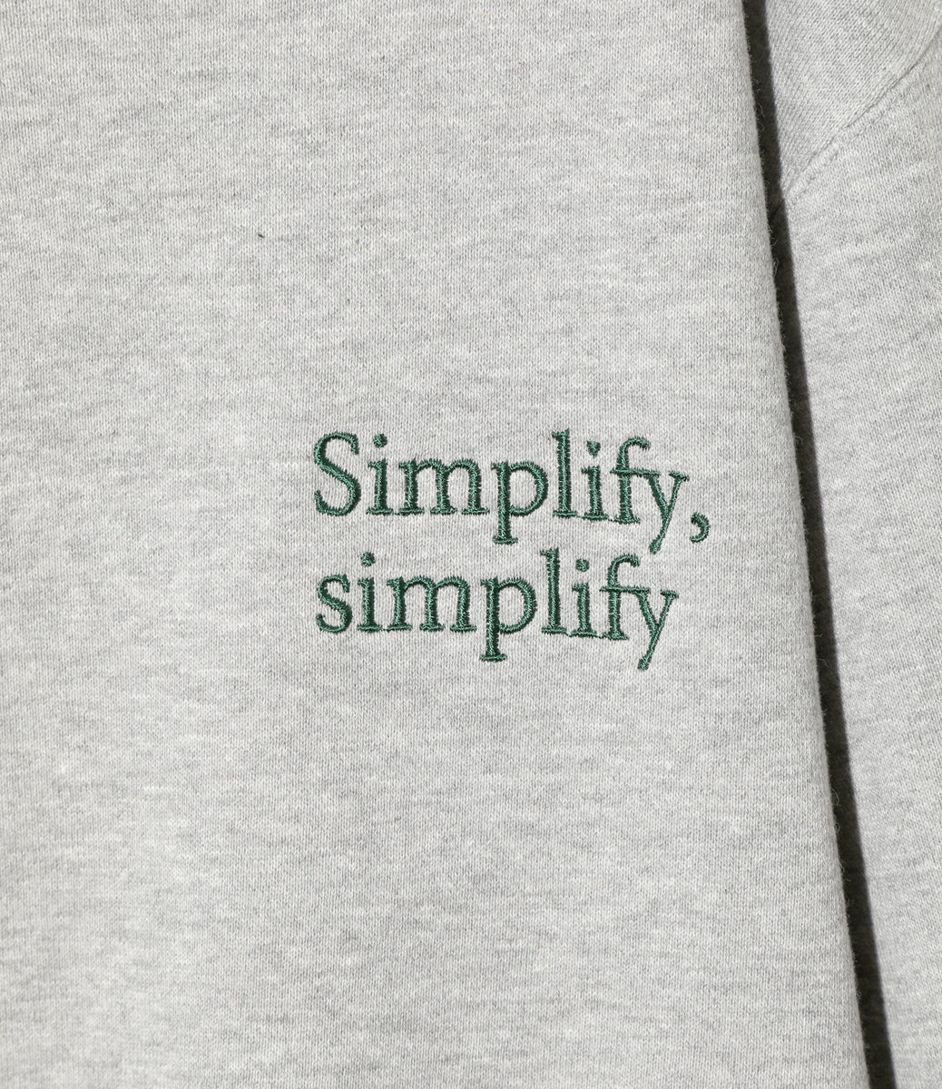 Emb. Crew Neck Sweat Shirt - Cotton French Terry – NEPENTHES ONLINE STORE