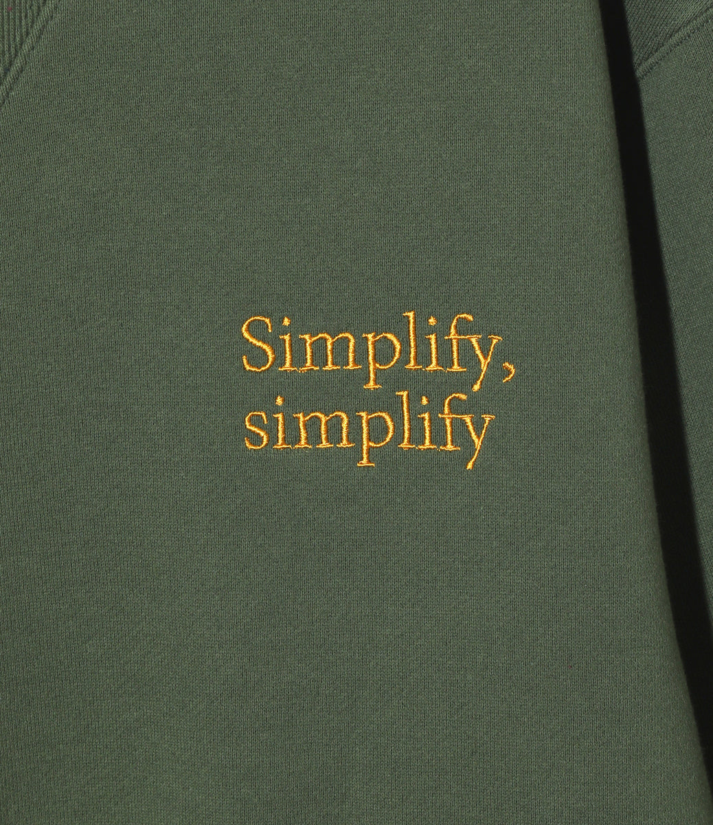 Emb. Crew Neck Sweat Shirt - Cotton French Terry – NEPENTHES ONLINE STORE