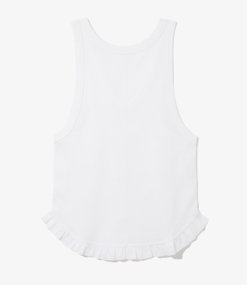 Ribbed Frill Tank Top – NEPENTHES ONLINE STORE