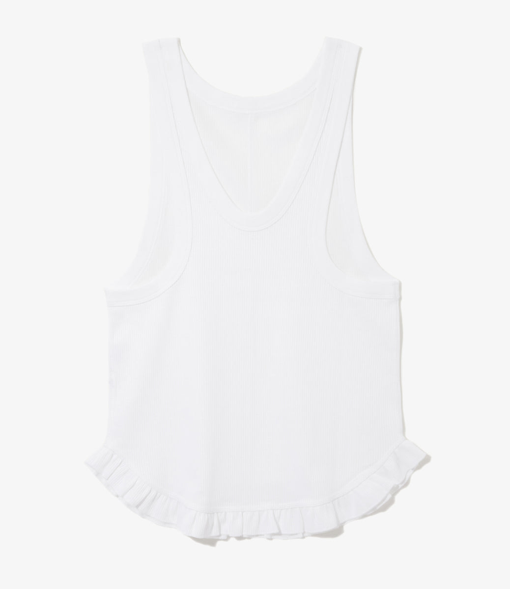 Ribbed Frill Tank Top – NEPENTHES ONLINE STORE