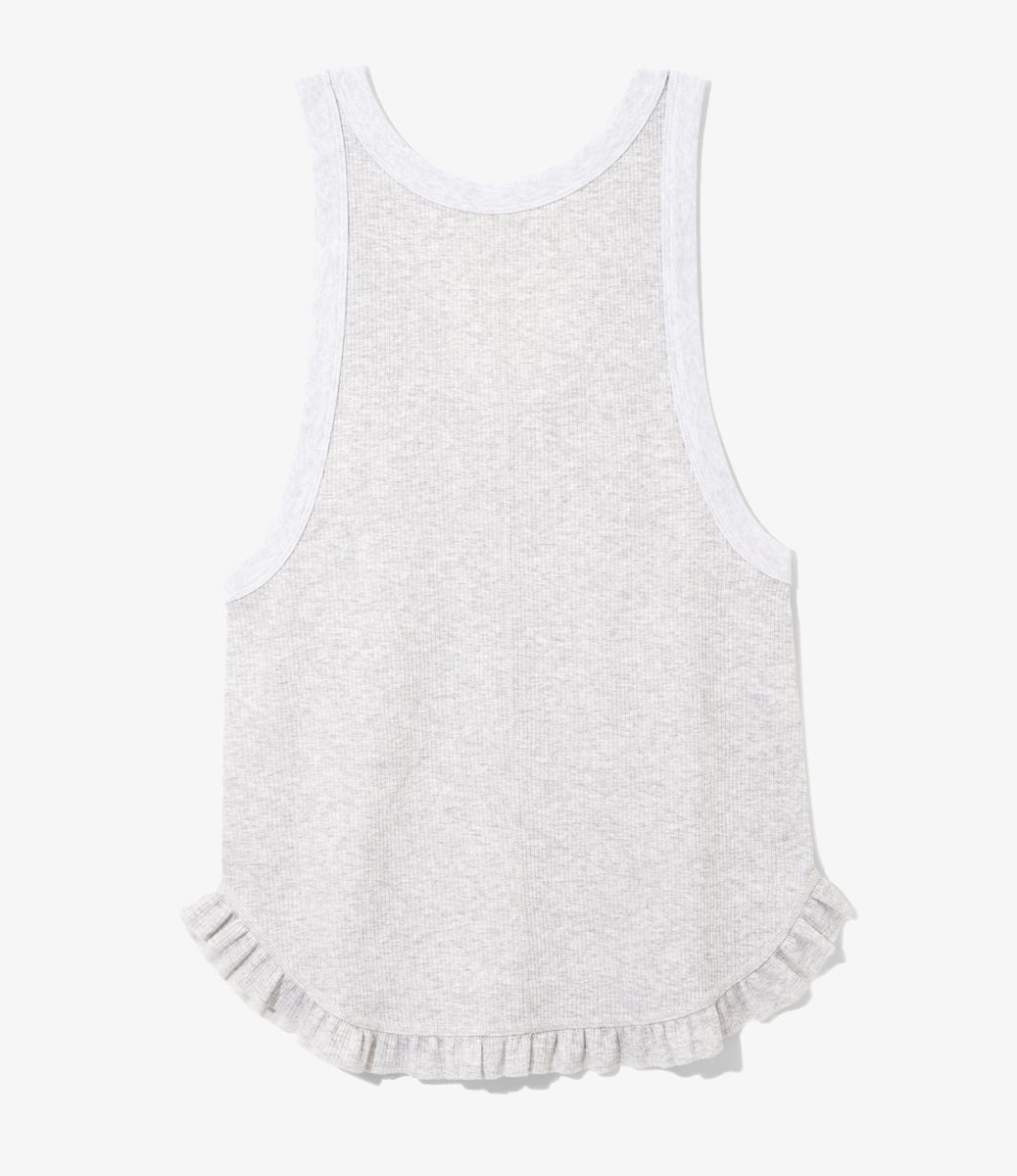 Ribbed Frill Tank Top – NEPENTHES ONLINE STORE